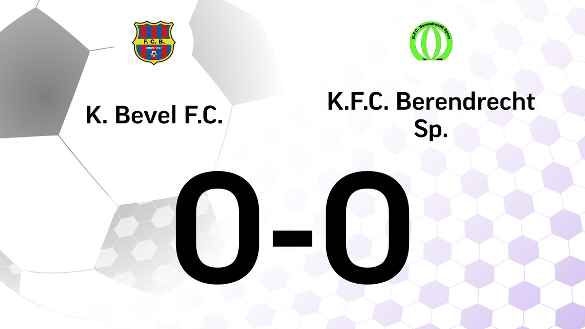 Berendrecht maakt met gelijkspel einde aan zegereeks Bevel B | GVA